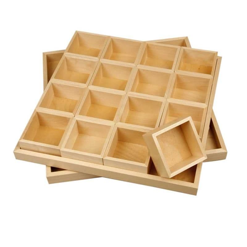 8 Open storage display boxes